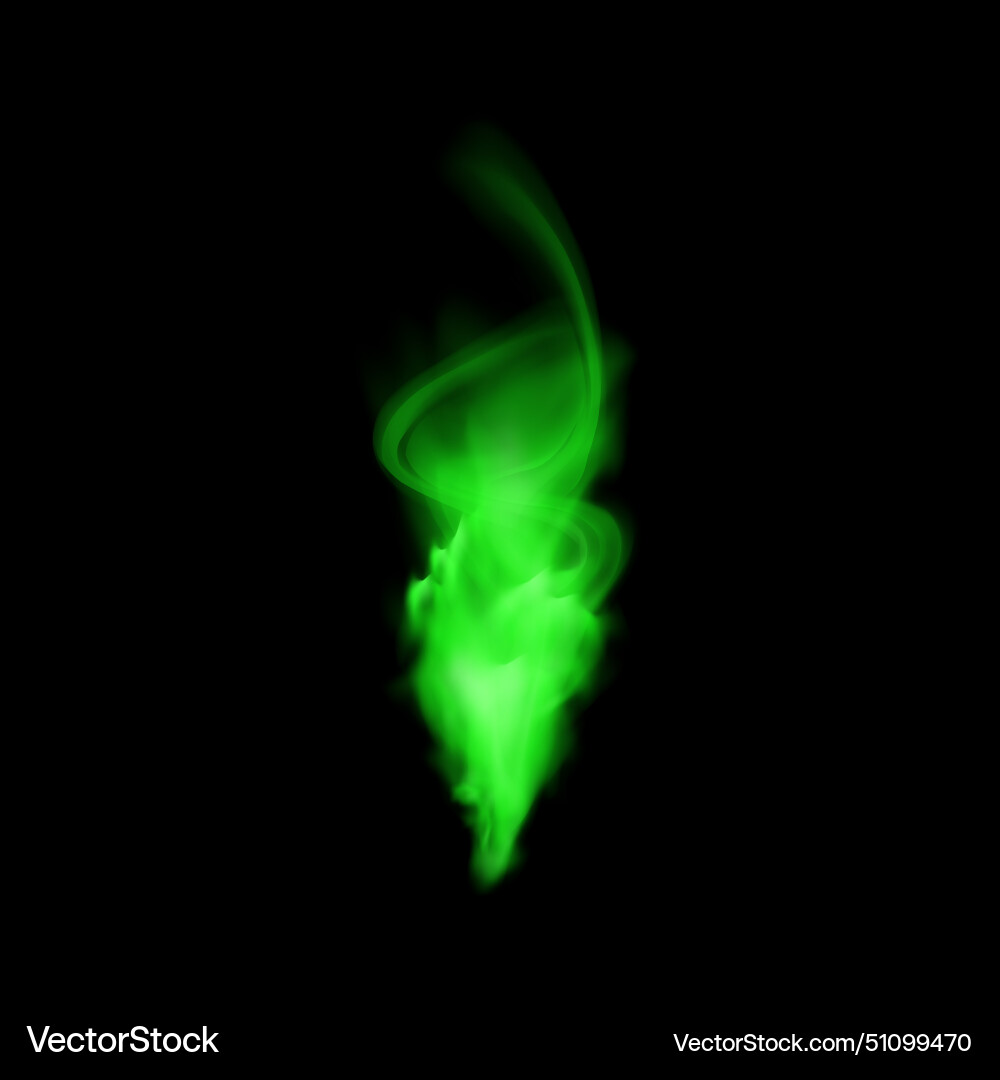 Green smoke abstract Royalty Free Vector Image
