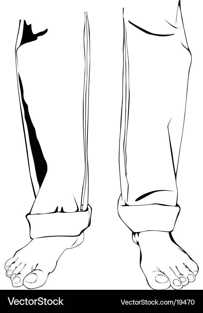 Legs men Royalty Free Vector Image - VectorStock