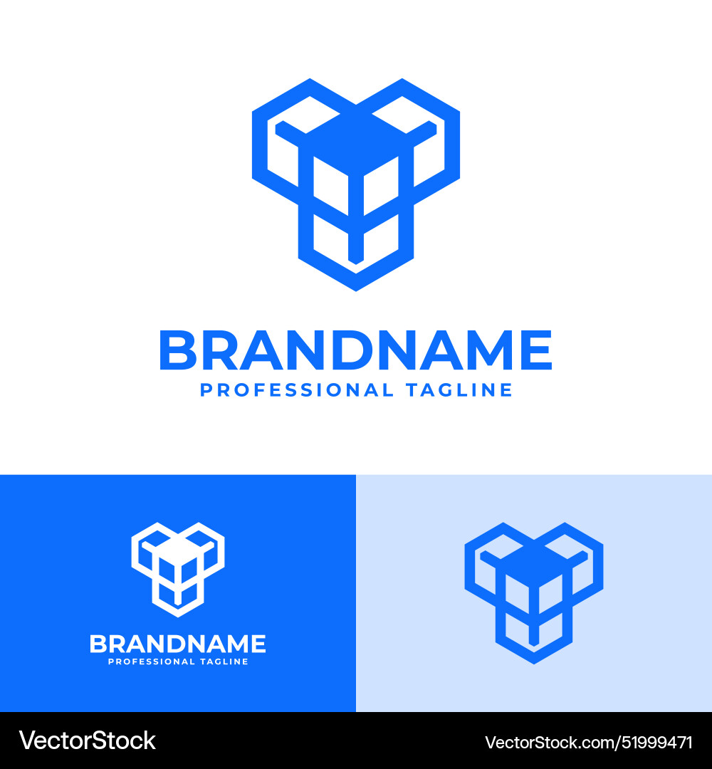 Letter y box logo suitable for any business Vector Image