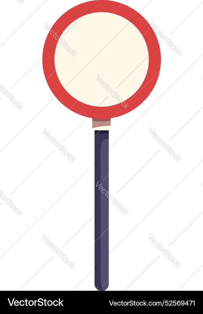 Round road sign with empty space for your text Vector Image