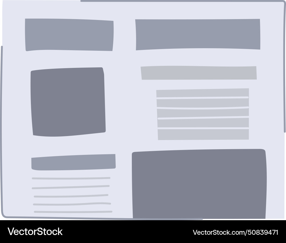 Template financial newspaper cartoon Royalty Free Vector