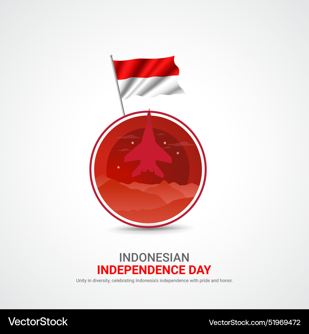 Indonesia independence day indonesia independence Vector Image