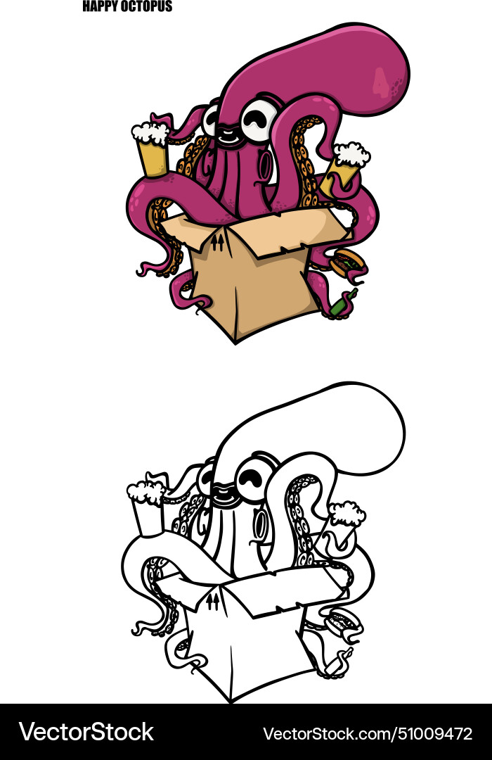 Octopus Royalty Free Vector Image - VectorStock