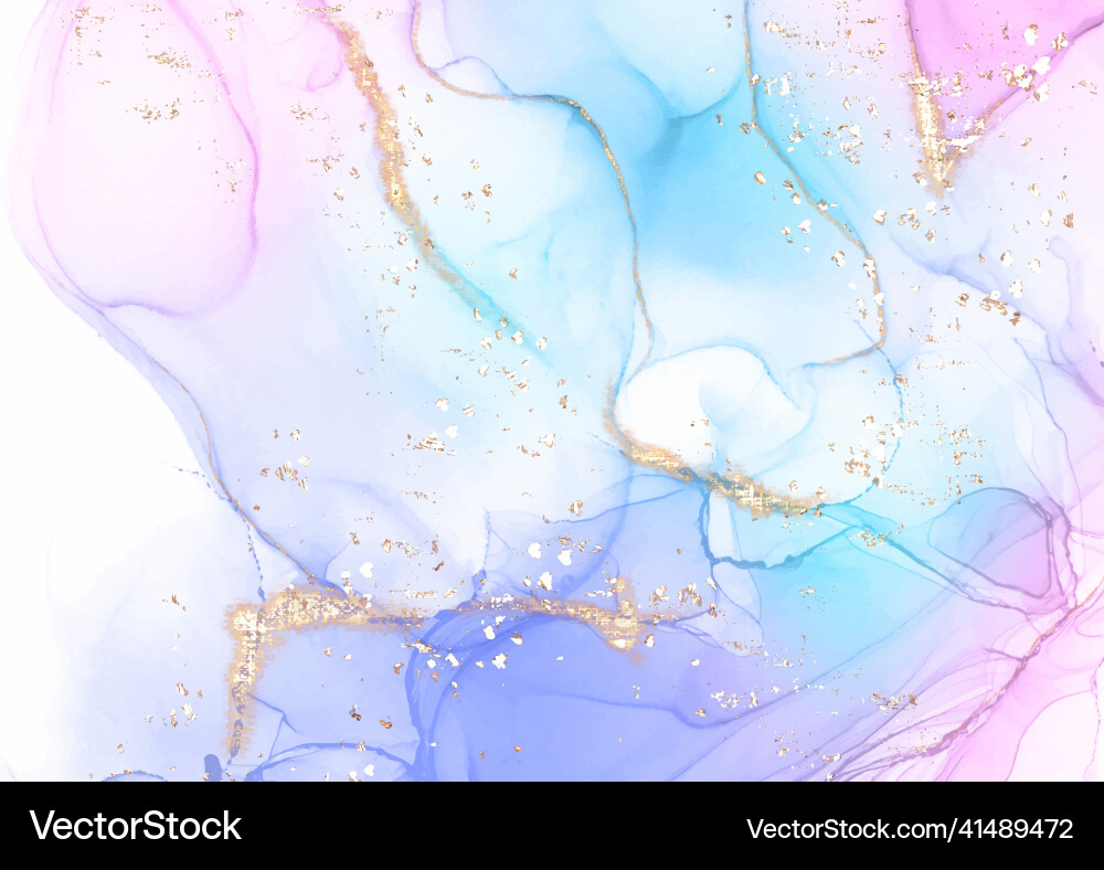 Pastel coloured alcohol ink design Royalty Free Vector Image