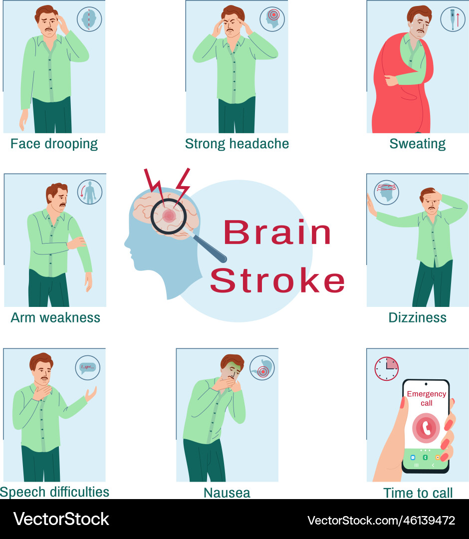 Stroke flat infographic Royalty Free Vector Image