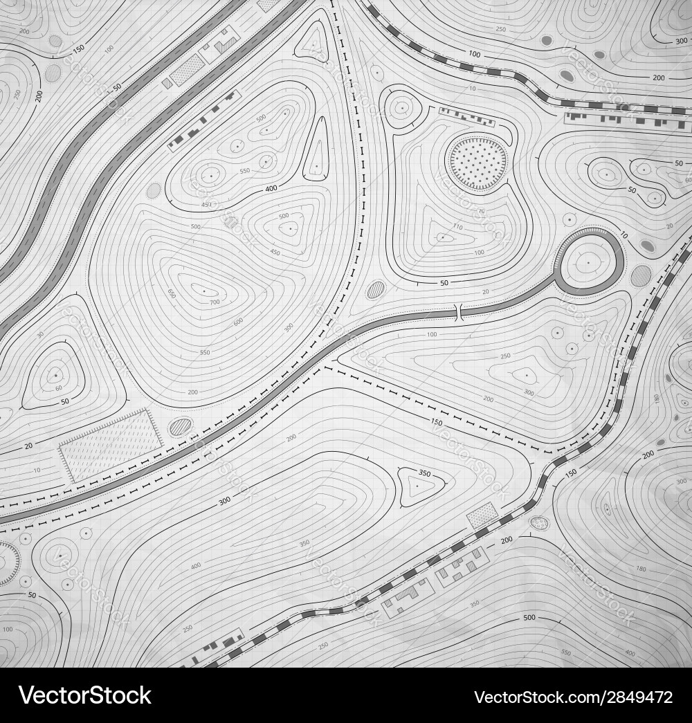 Topographic Map Background Royalty Free Vector Image