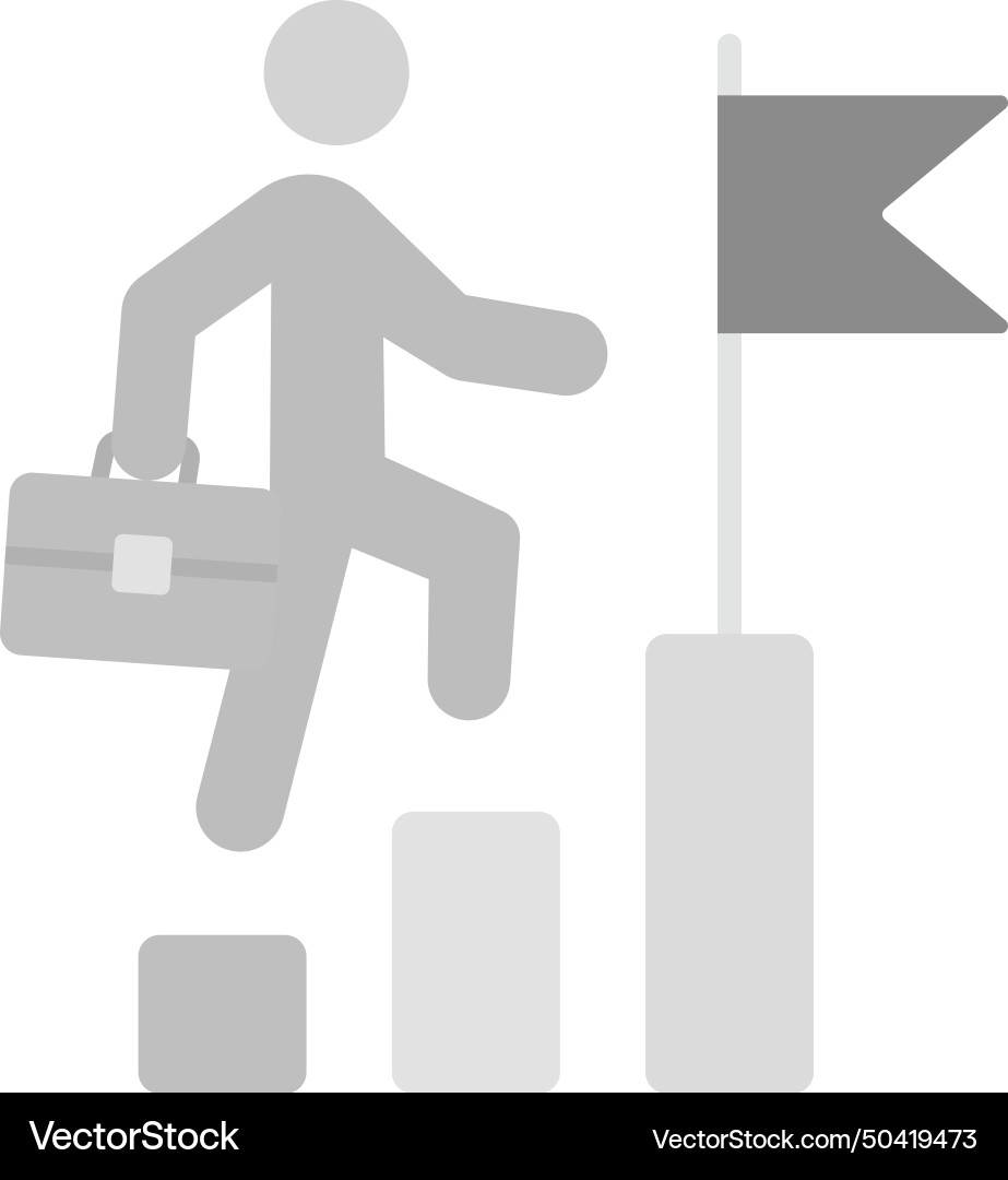 Career growth icon image Royalty Free Vector Image