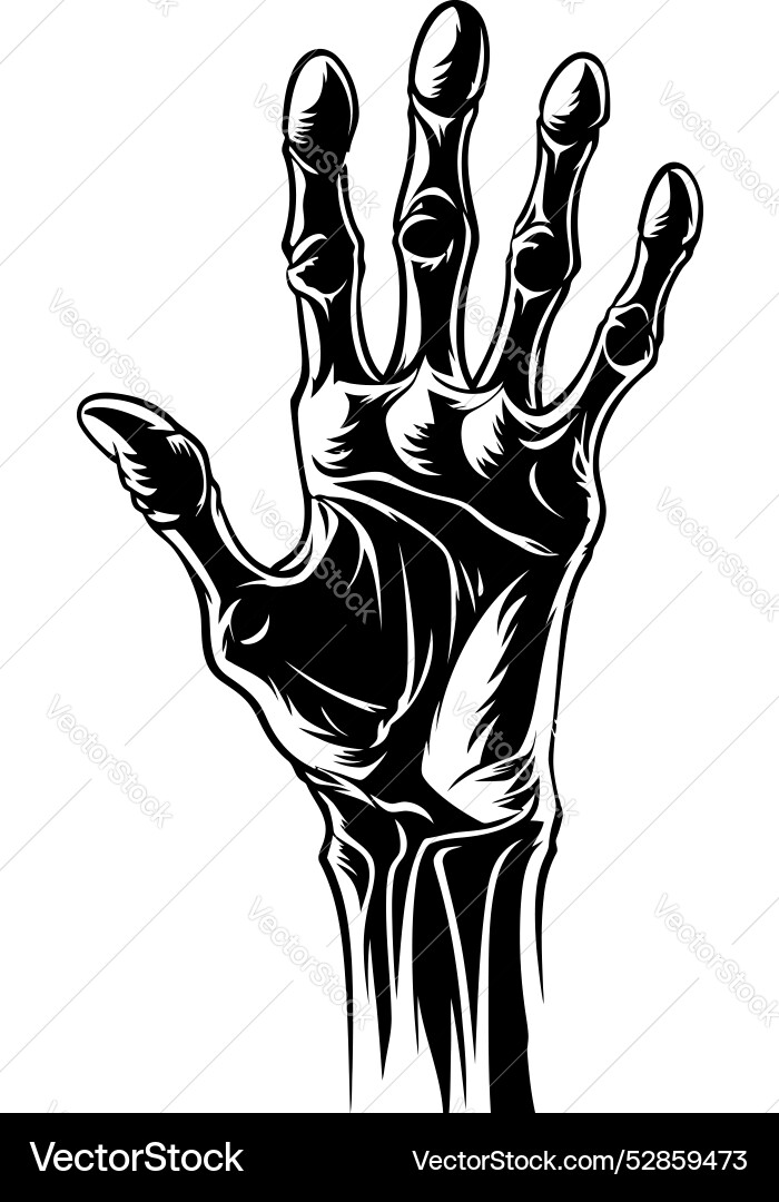 Eerie grasp logo design Royalty Free Vector Image