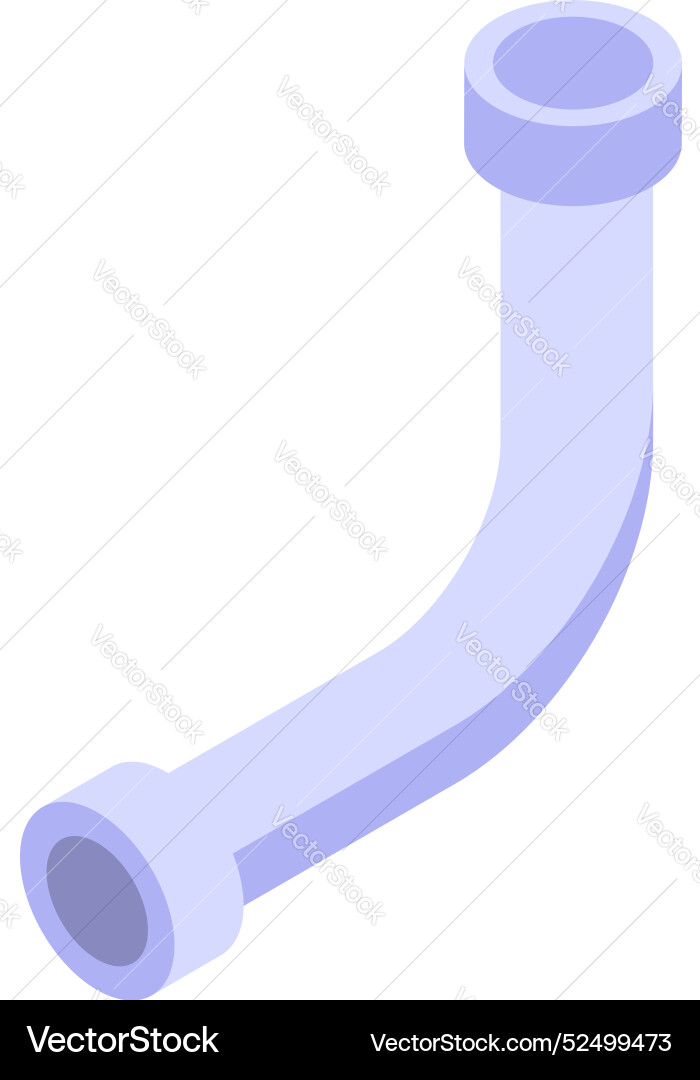 Plumbing pipe element connecting two sides Vector Image