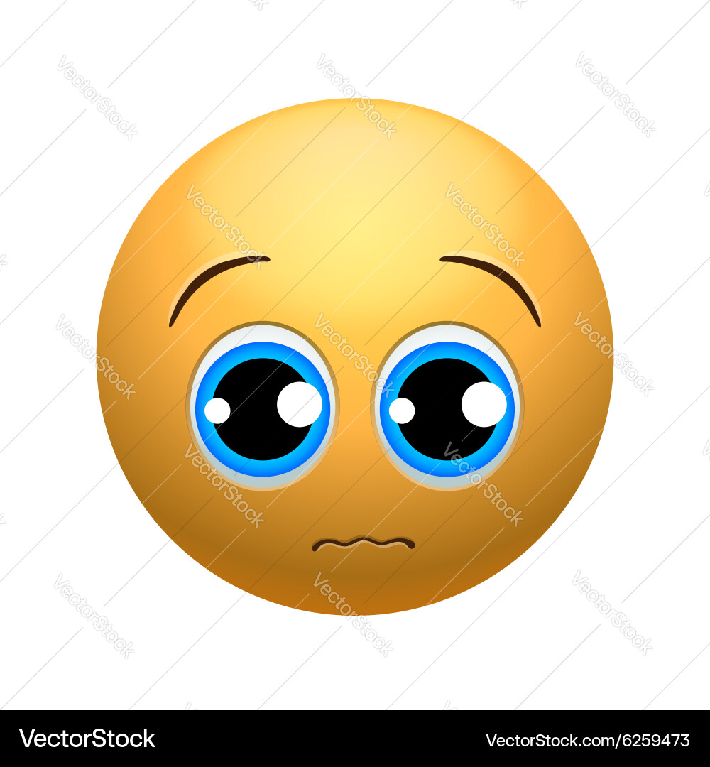 Sad Face Emoji Royalty Free Vector Image - VectorStock