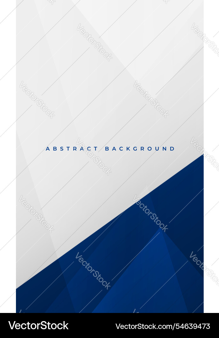 White and blue modern abstract vertical cover Vector Image