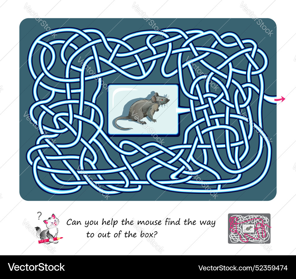 Best labyrinths can you help the mouse find Vector Image