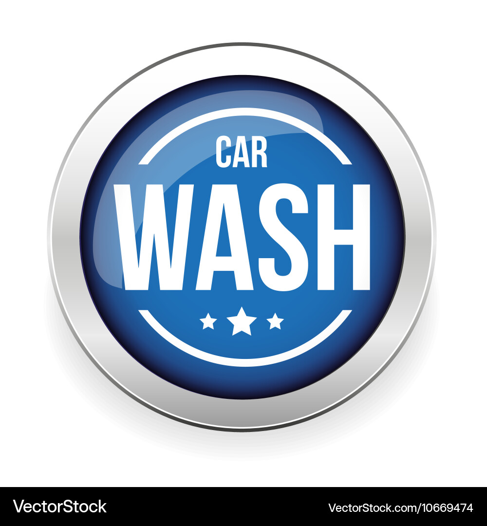 Autowaschknopf-Symbol Lizenzfreies Vektorbild