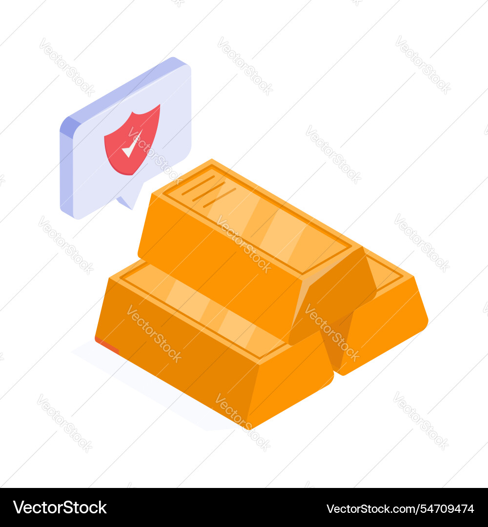 Gold insurance Royalty Free Vector Image - VectorStock