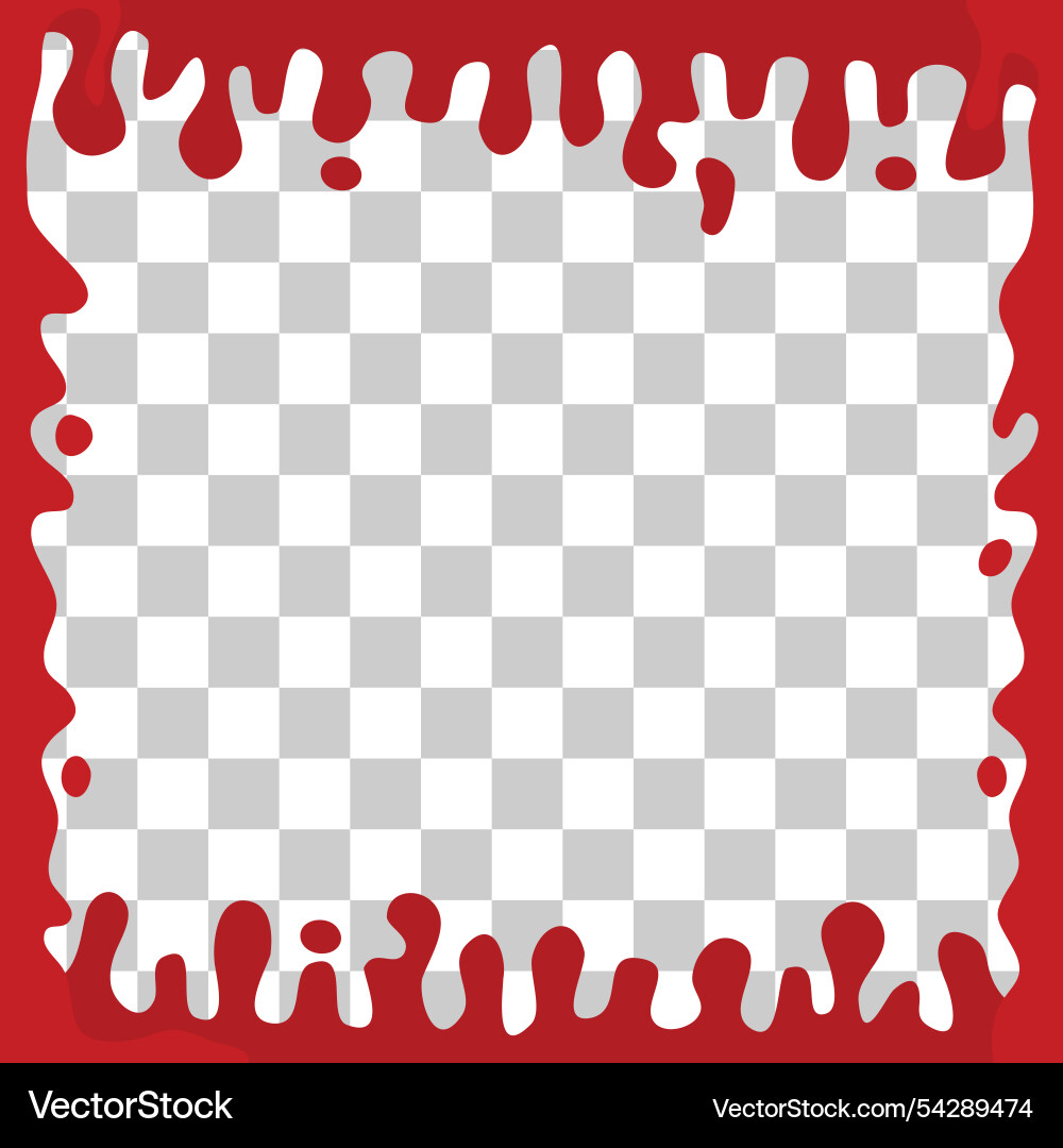 Halloween frame with red blood dripping Royalty Free Vector