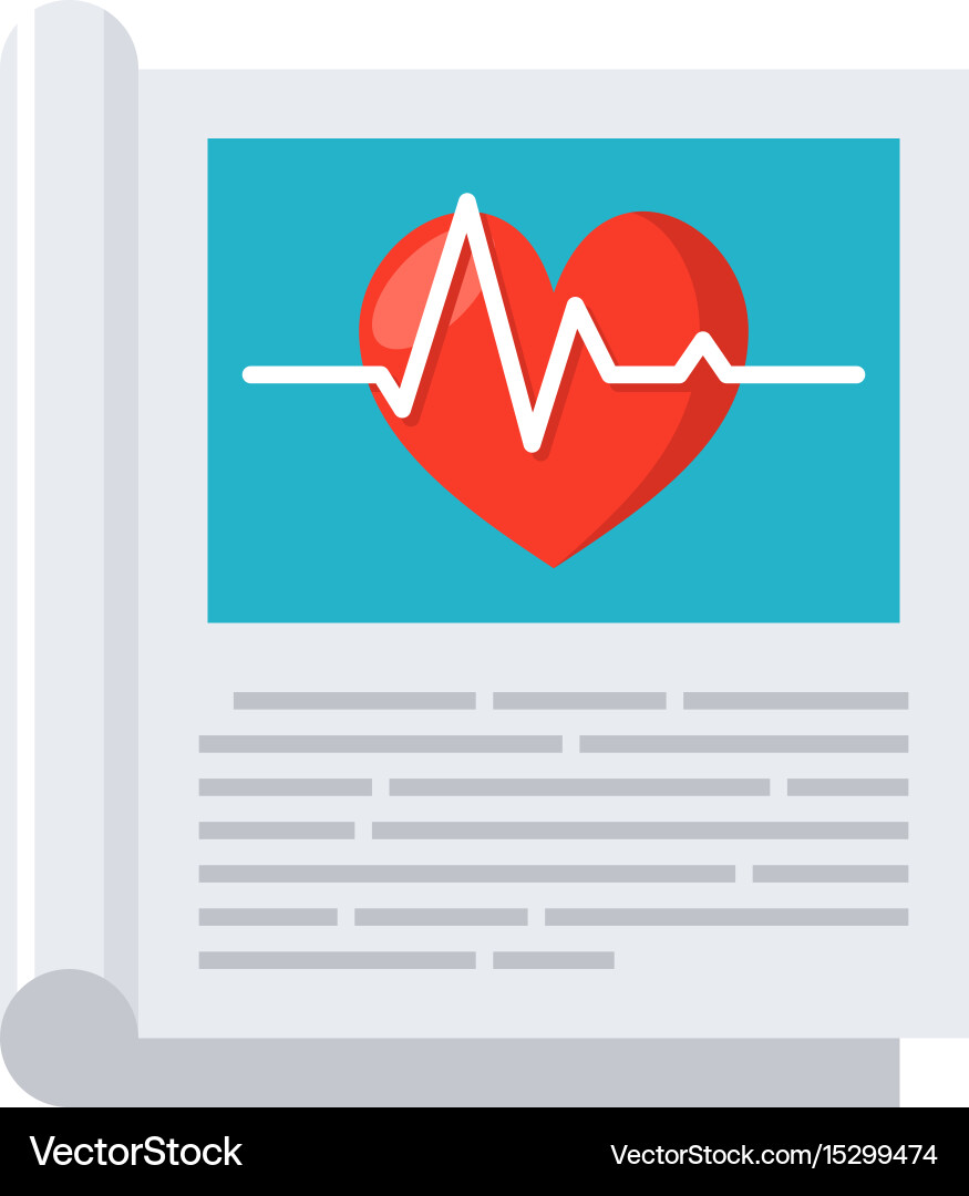 Medical journal icon Royalty Free Vector Image