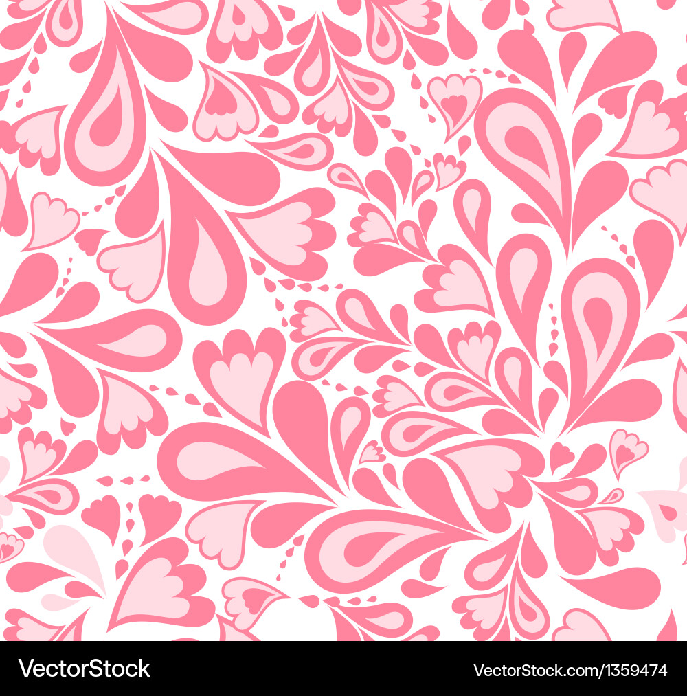 Pink Heart Splash Pattern Royalty Free Vector Image