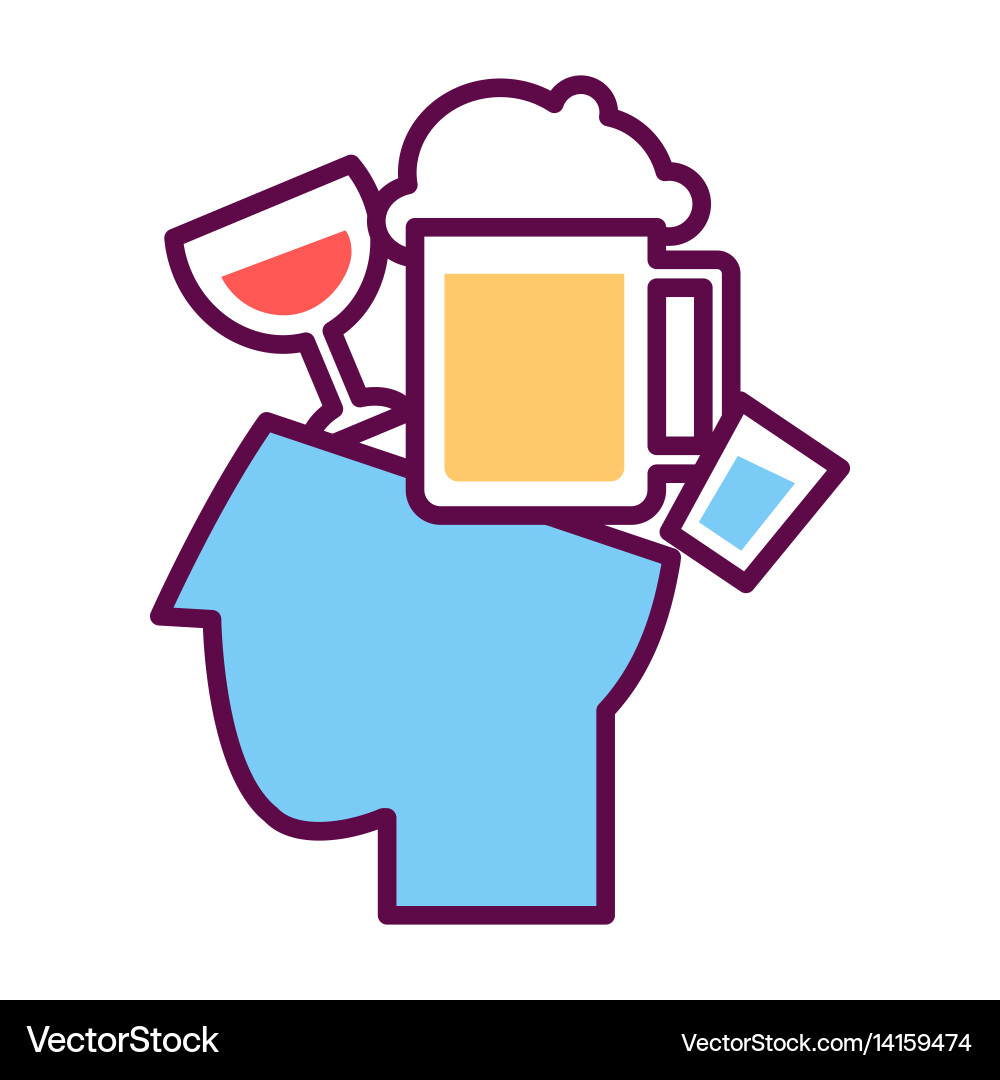 Psychology abstract conceptual symbol Royalty Free Vector