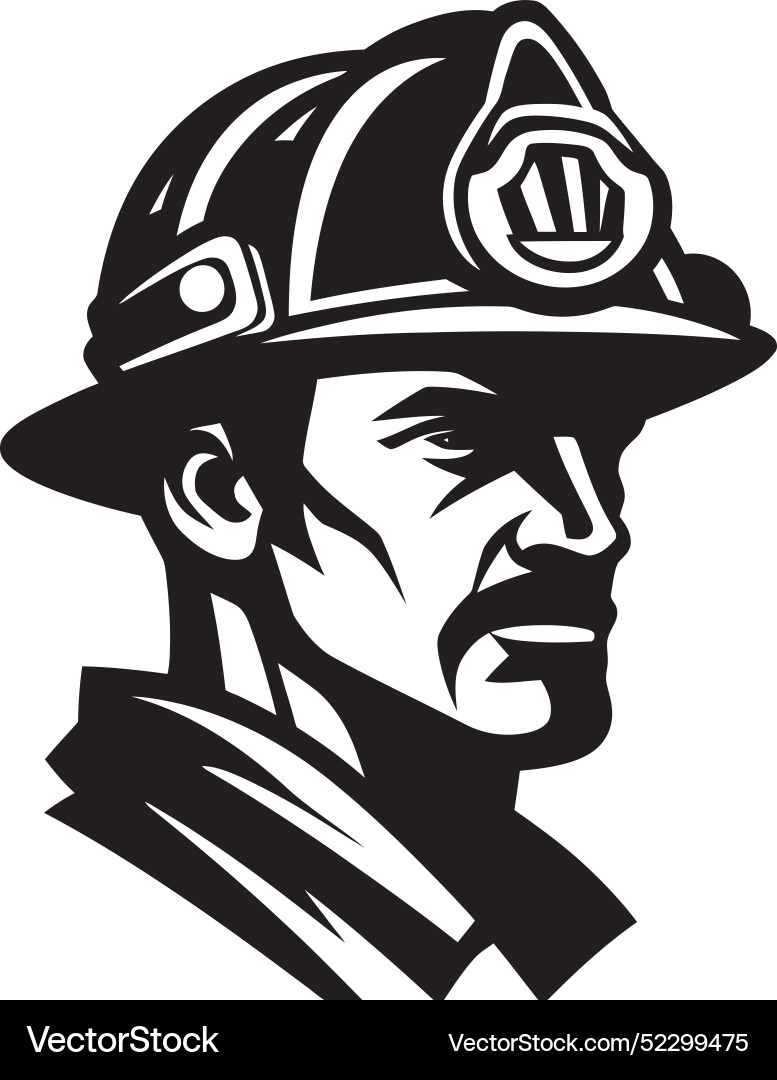 Fire brigade badge symphony black Royalty Free Vector Image