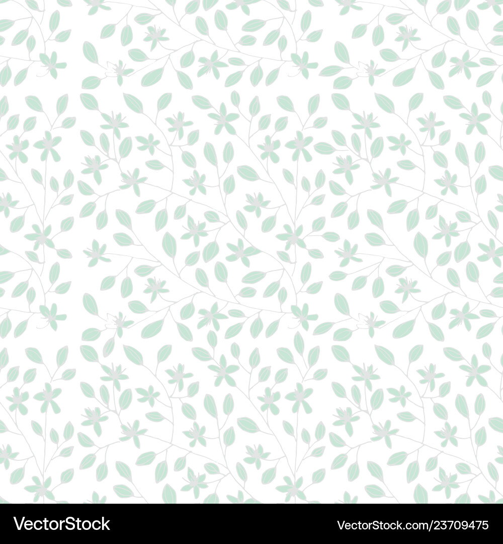 Floral pattern with sprigs Royalty Free Vector Image