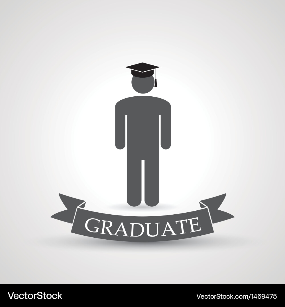 Graduate symbol Royalty Free Vector Image - VectorStock