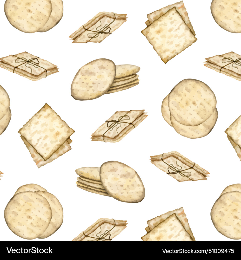 Matzah passover seamless pattern for jewish pesach
