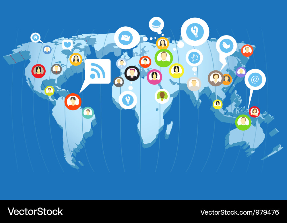 Earth map Royalty Free Vector Image - VectorStock