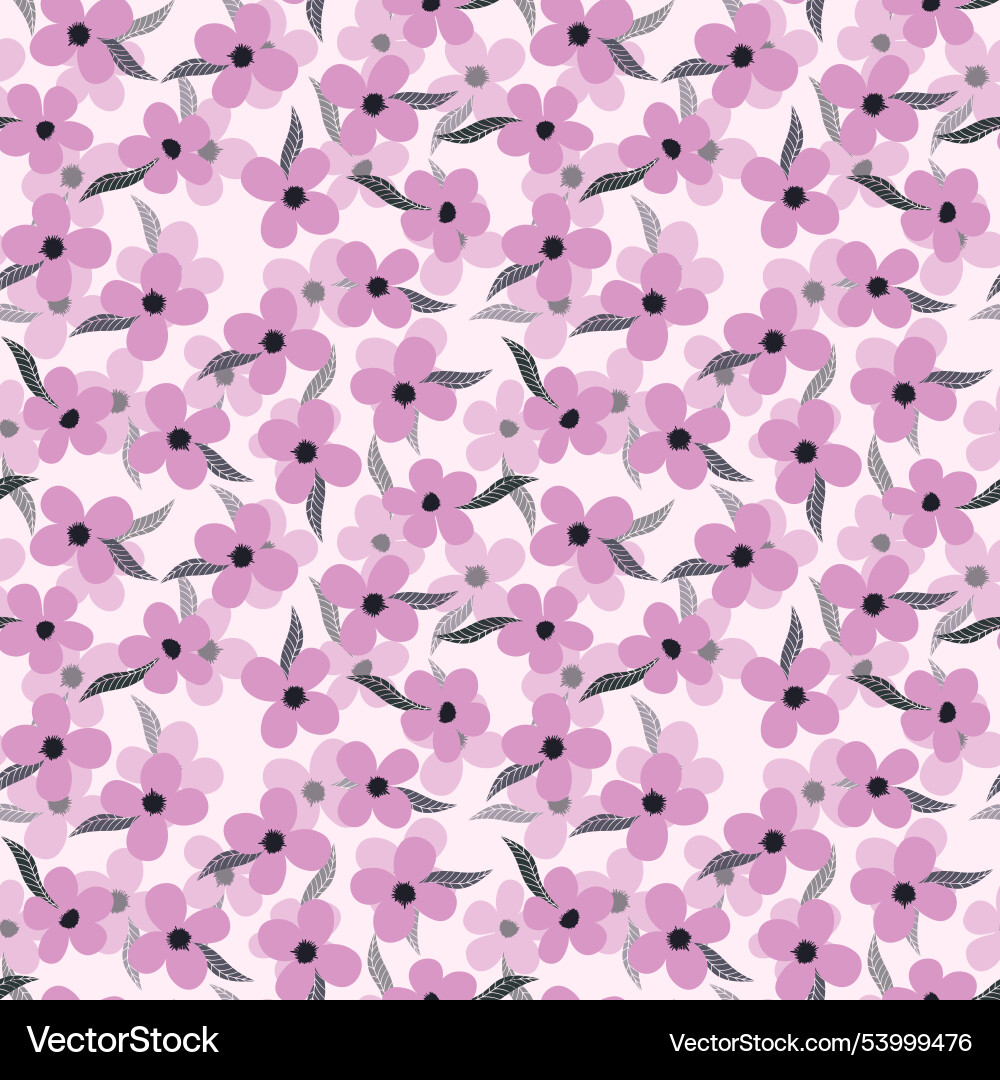 Seamless floral pattern based on traditional folk Vector Image