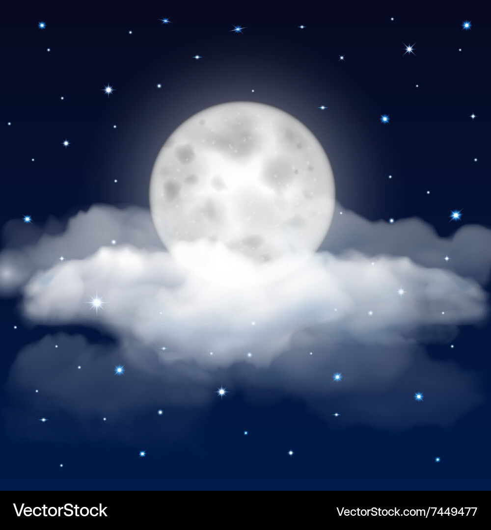 Background of night sky Royalty Free Vector Image