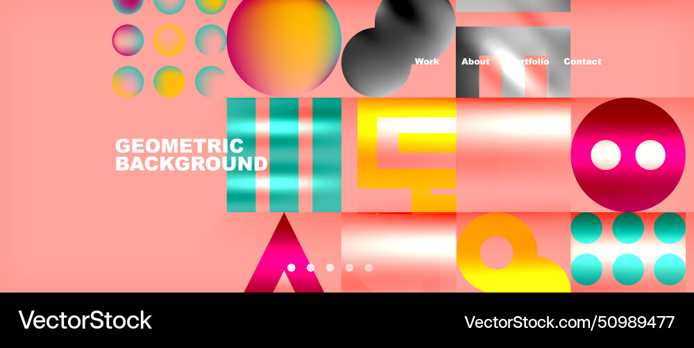 Colorful artwork with magenta circles Royalty Free Vector