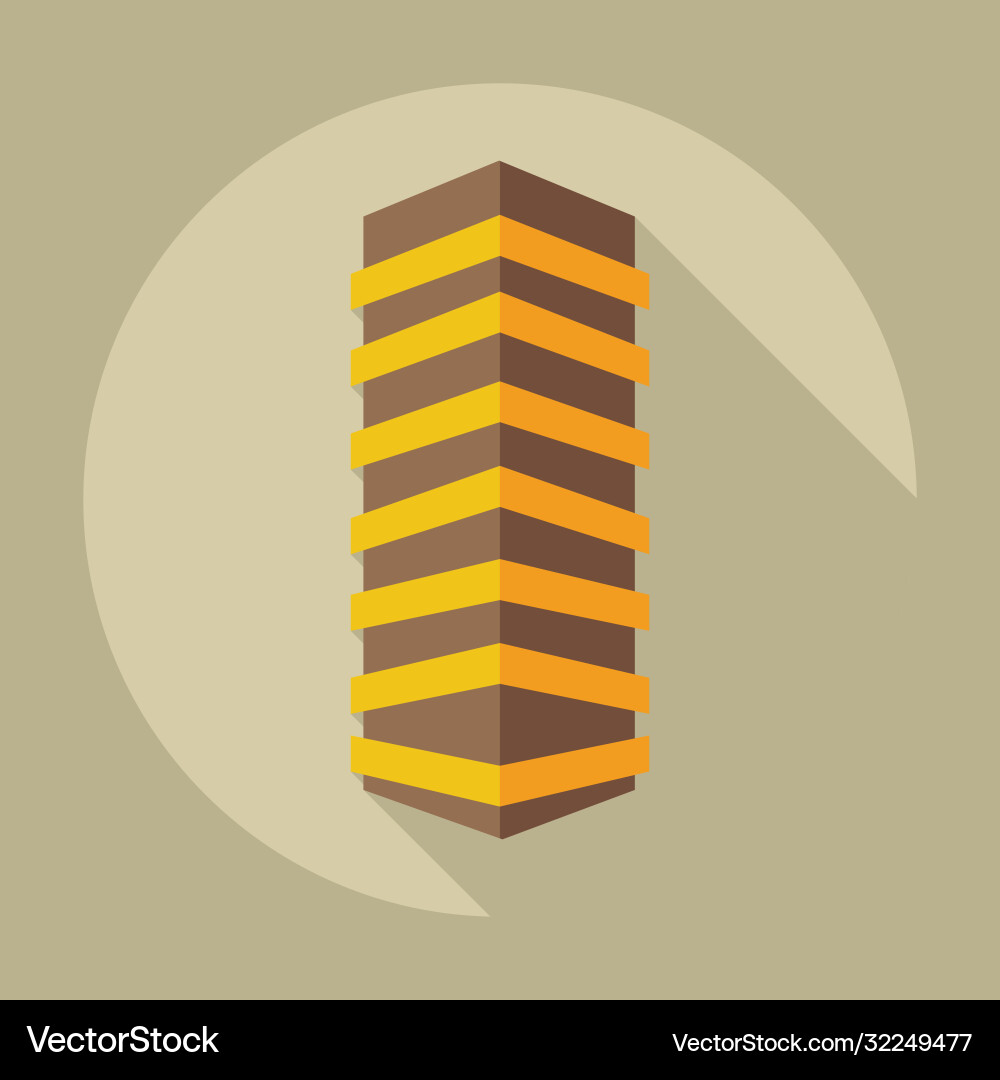 Flat modern design with shadow icons building Vector Image