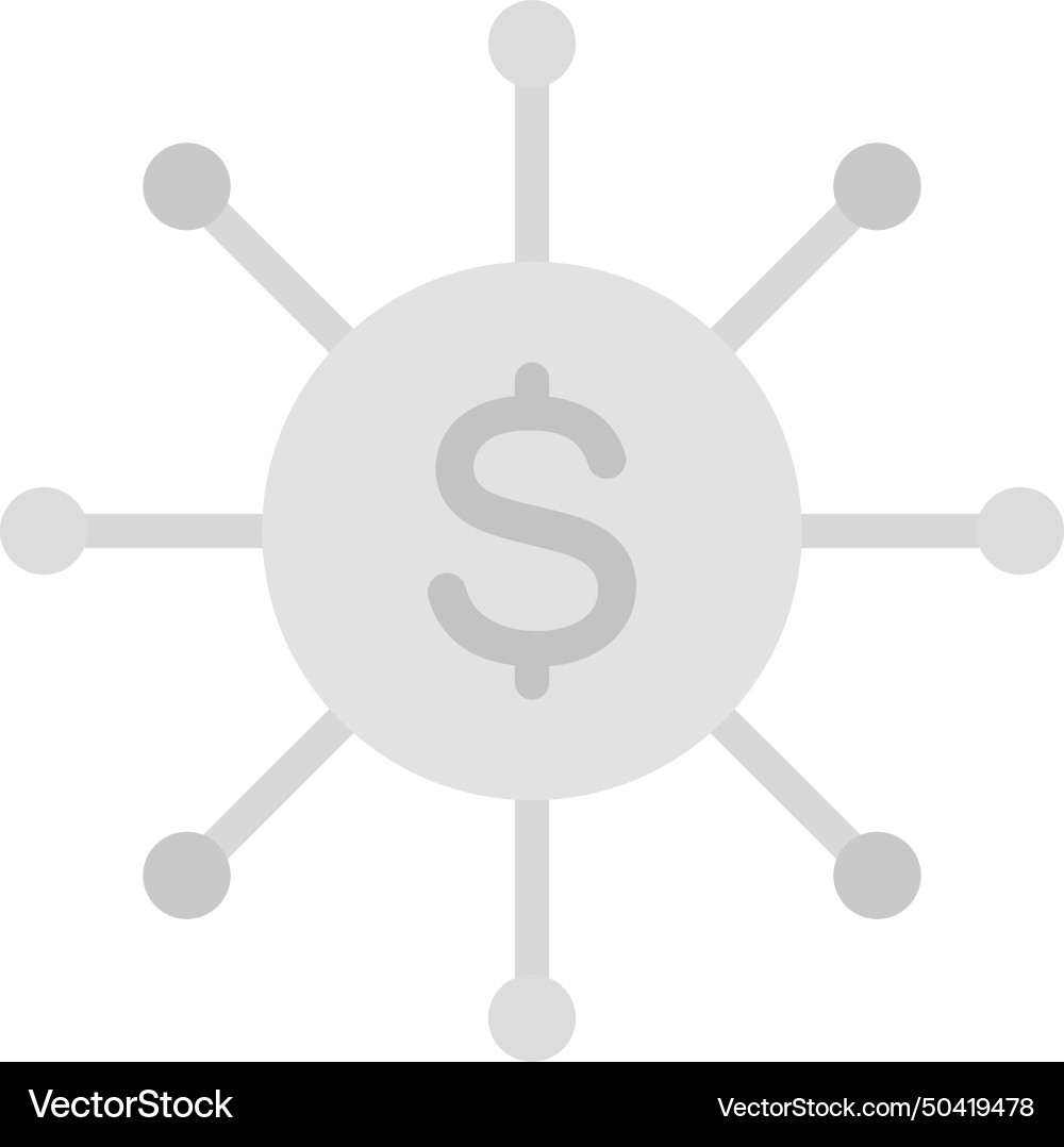 Cash distribution icon image Royalty Free Vector Image