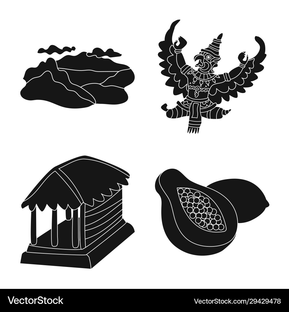 Design and traditional sign set Royalty Free Vector Image