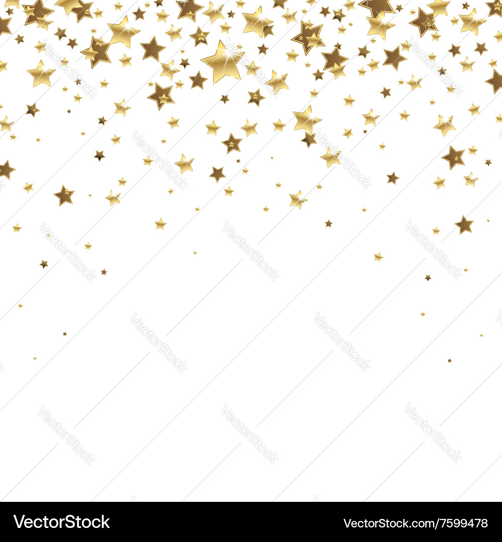 Falling golden stars Royalty Free Vector Image