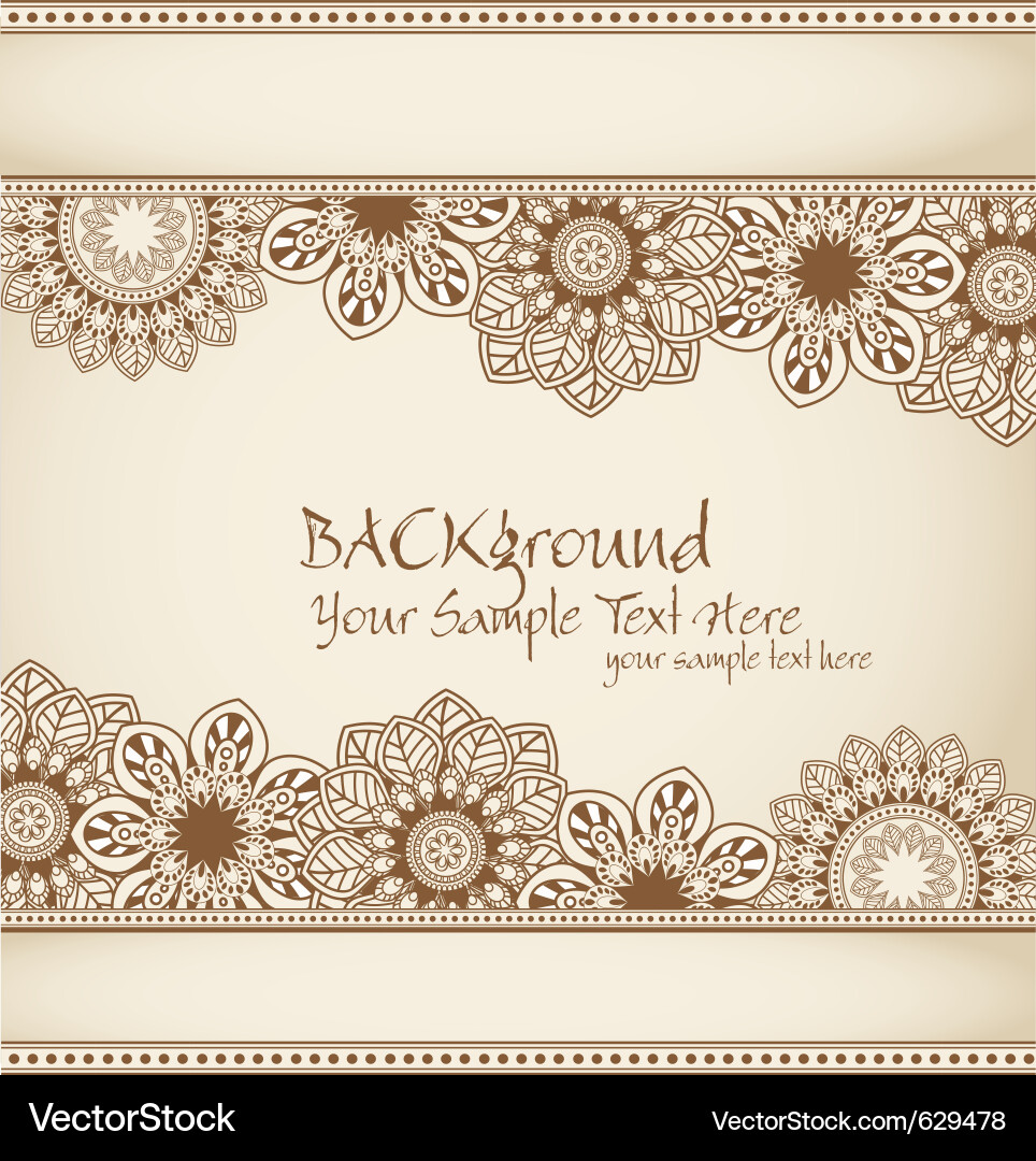 Floral Border Pattern Royalty Free Vector Image
