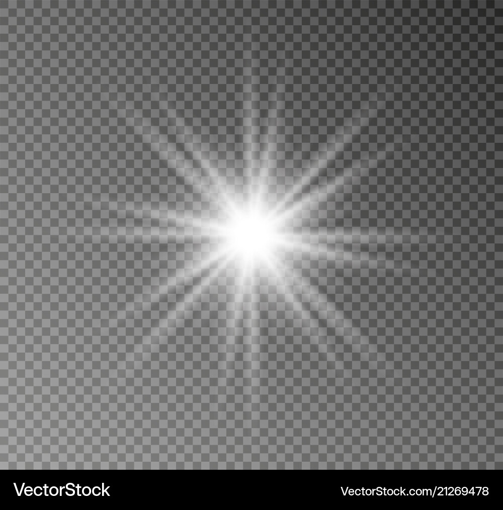 Glow Star Burst with Sparkles Royalty Free Vector Image