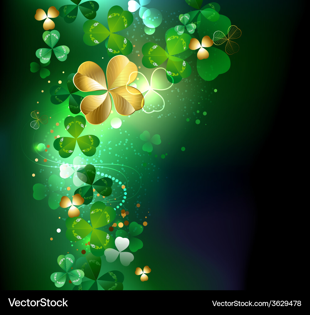 Golden Clover Vector Images (over 7,200)
