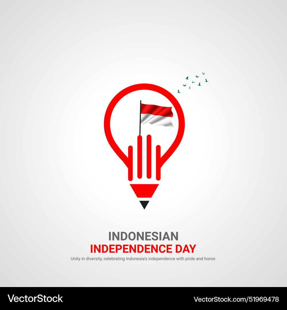 Indonesia independence day Royalty Free Vector Image