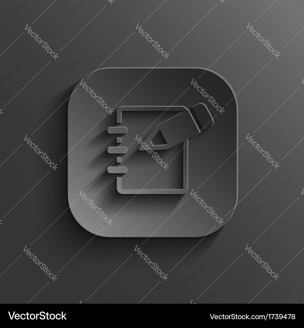 Notepad icon - black app button Royalty Free Vector Image