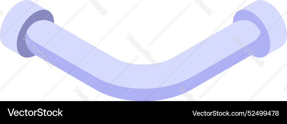Plumbing pipe element connecting two sides Vector Image