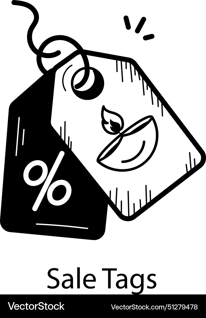 Sale tags Royalty Free Vector Image - VectorStock