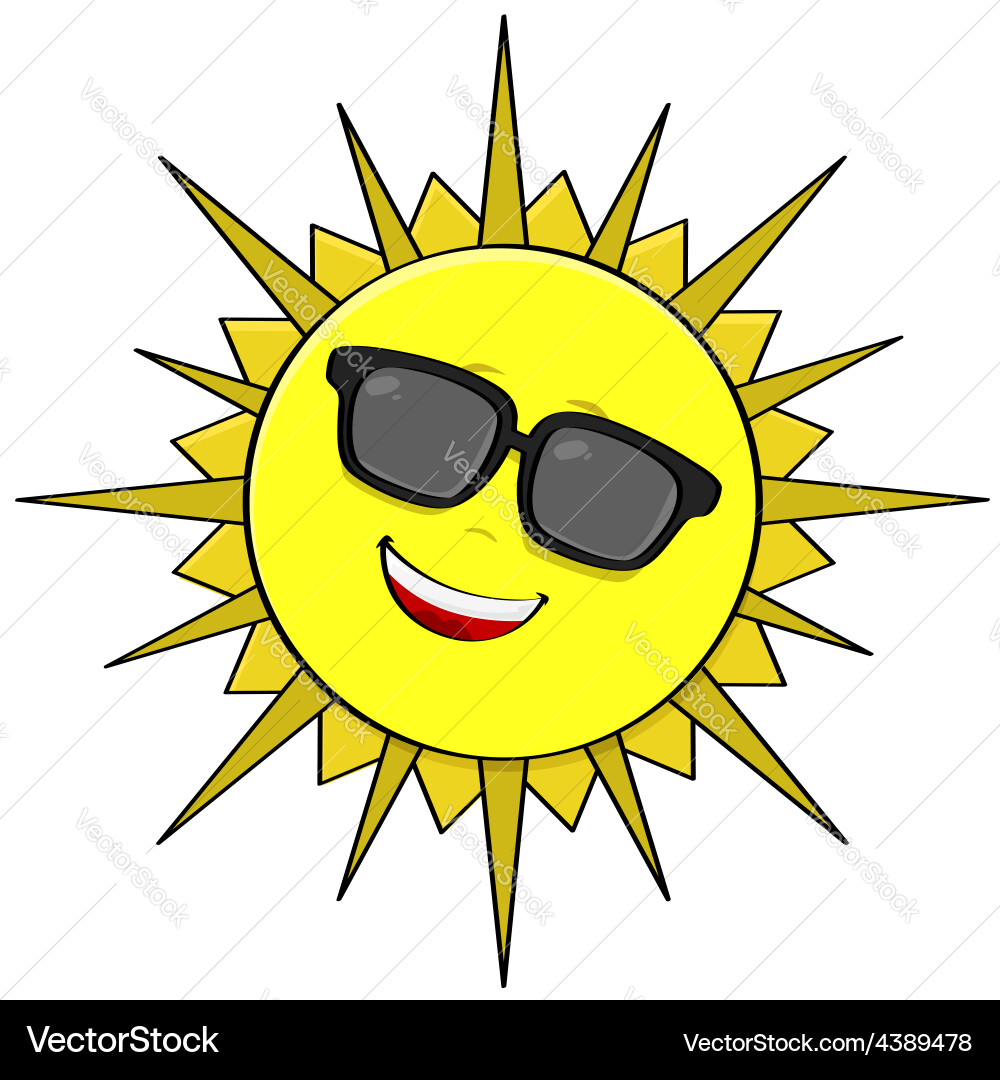 Sun shades Royalty Free Vector Image - VectorStock