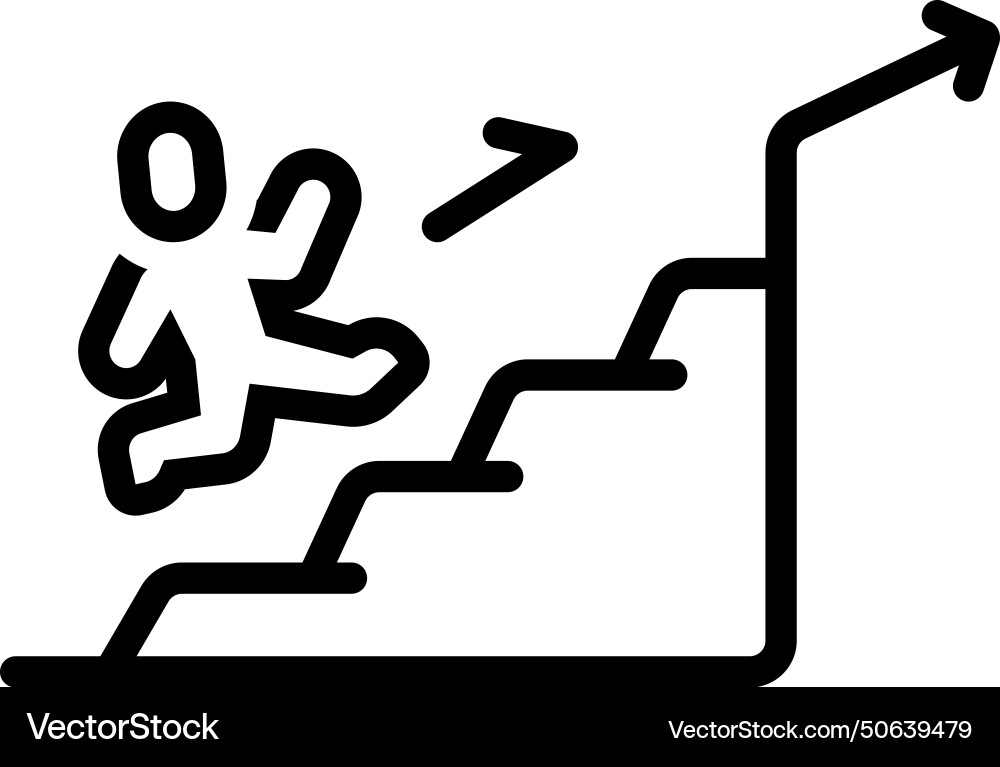 Career steps Royalty Free Vector Image - VectorStock
