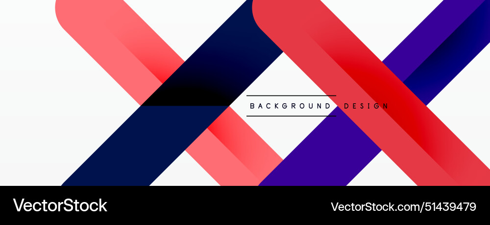 Colorful lines with shadows geometric background Vector Image