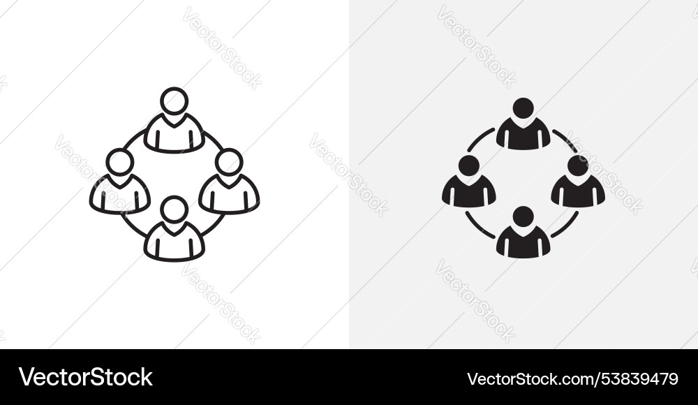 Community icon set Royalty Free Vector Image - VectorStock