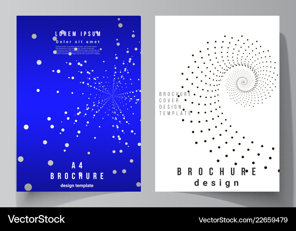 Layout of a4 format modern cover Royalty Free Vector Image