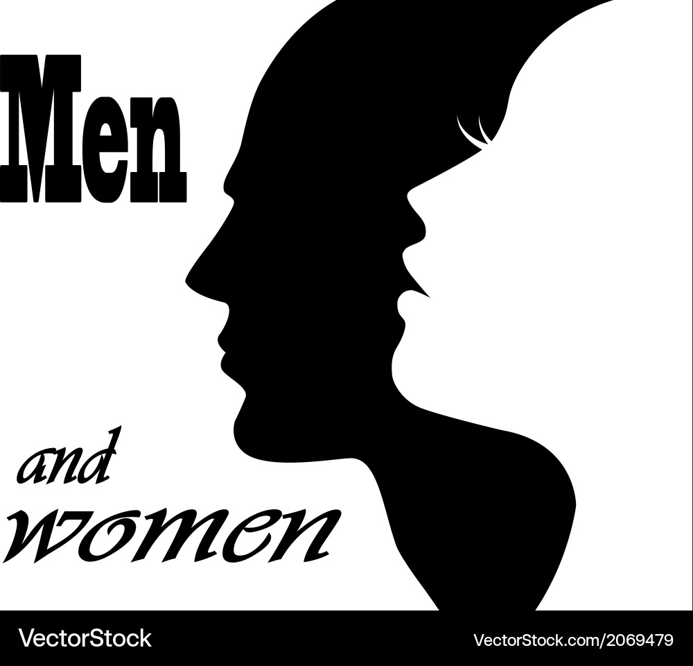 Men and women Royalty Free Vector Image - VectorStock