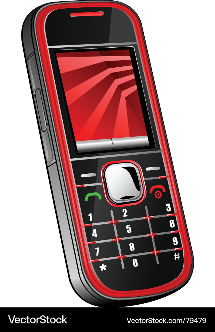 Mobile phone Royalty Free Vector Image - VectorStock