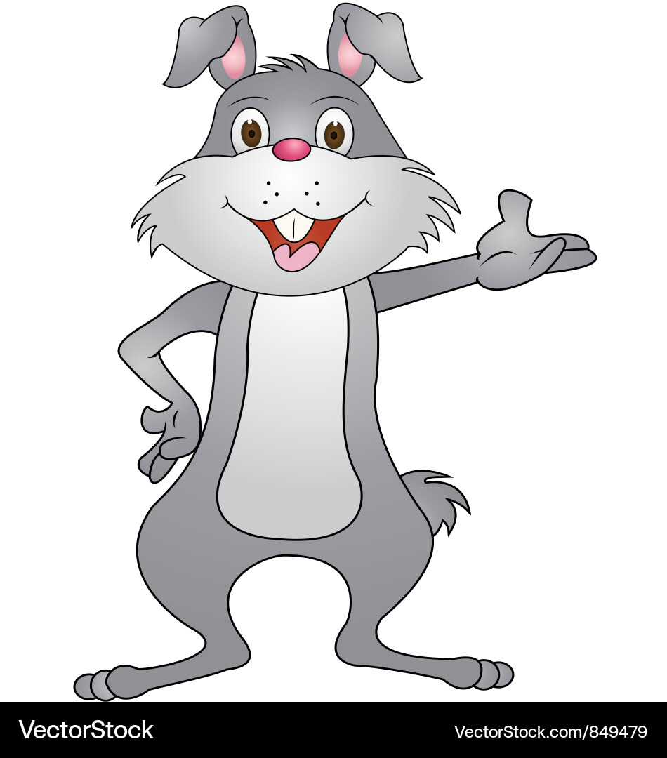 Rabbit cartoon Royalty Free Vector Image - VectorStock
