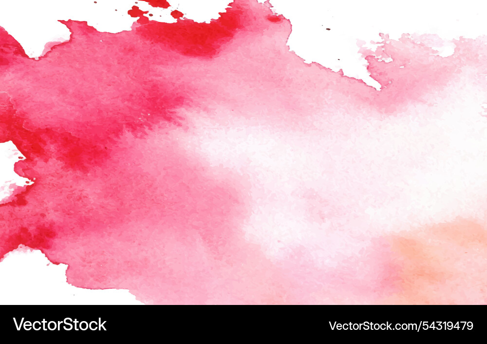 Red abstract watercolor texture stain like blood Vector Image